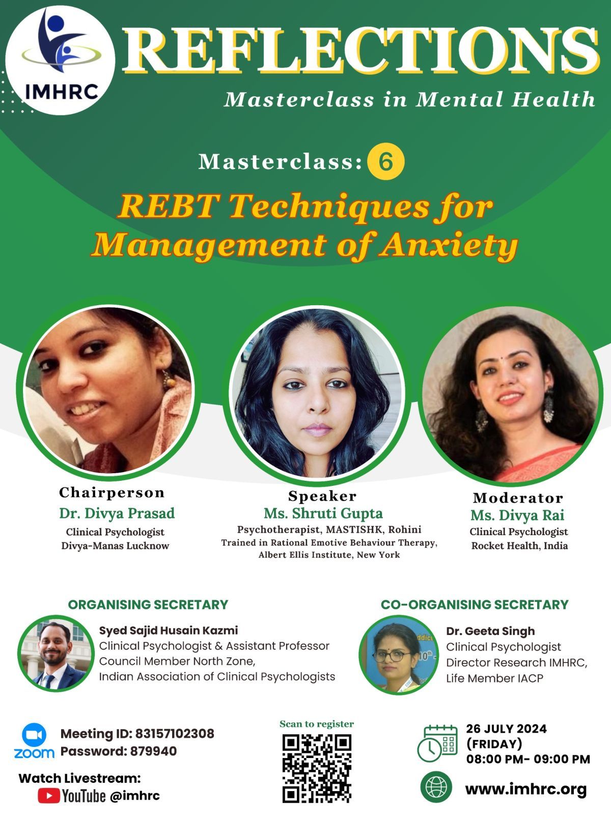 INDIAN MENTAL HEALTH AND RESEARCH CENTRE (IMHRC)